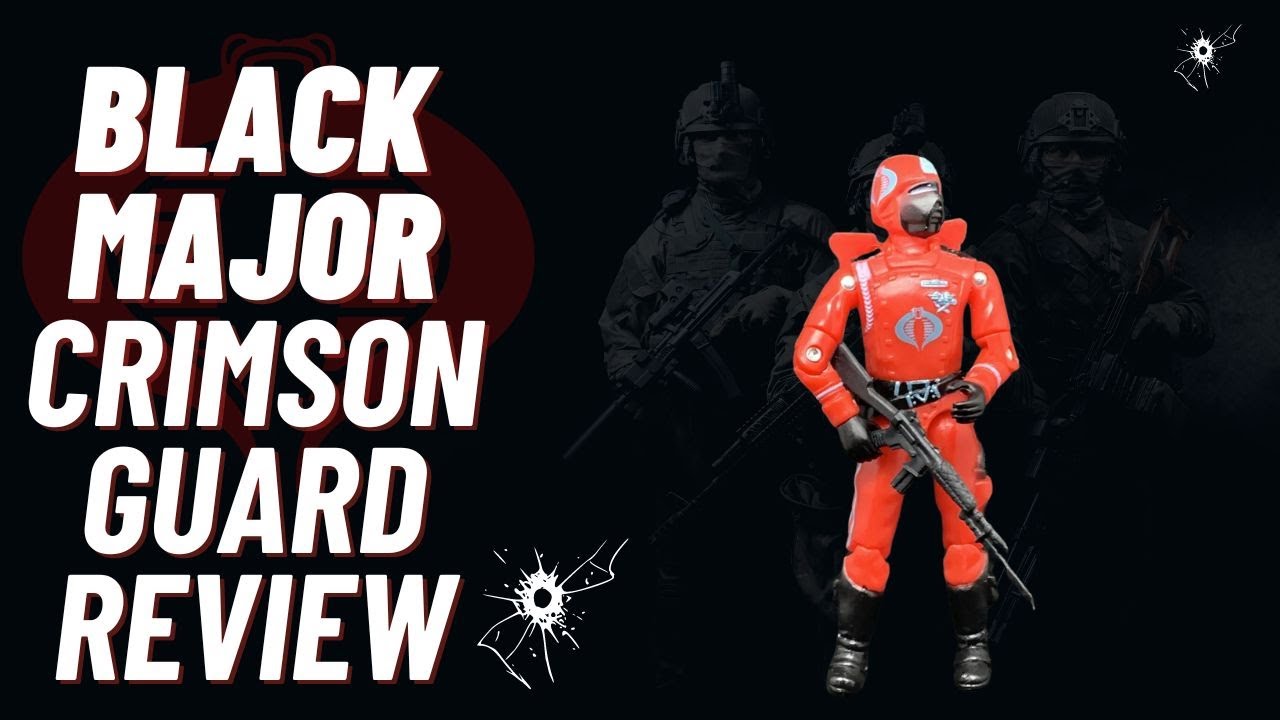 G.I. Joe Black Major Customs Cobra Crimson Guard - 1/18 Scale Figure ...