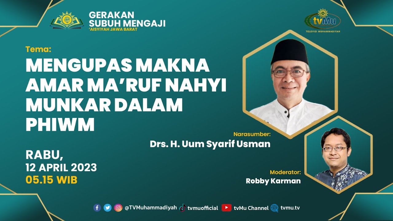 [LIVE] GSM | Mengupas makna Amar Ma'ruf Nahi Munkar dalam PHIWM | Drs ...