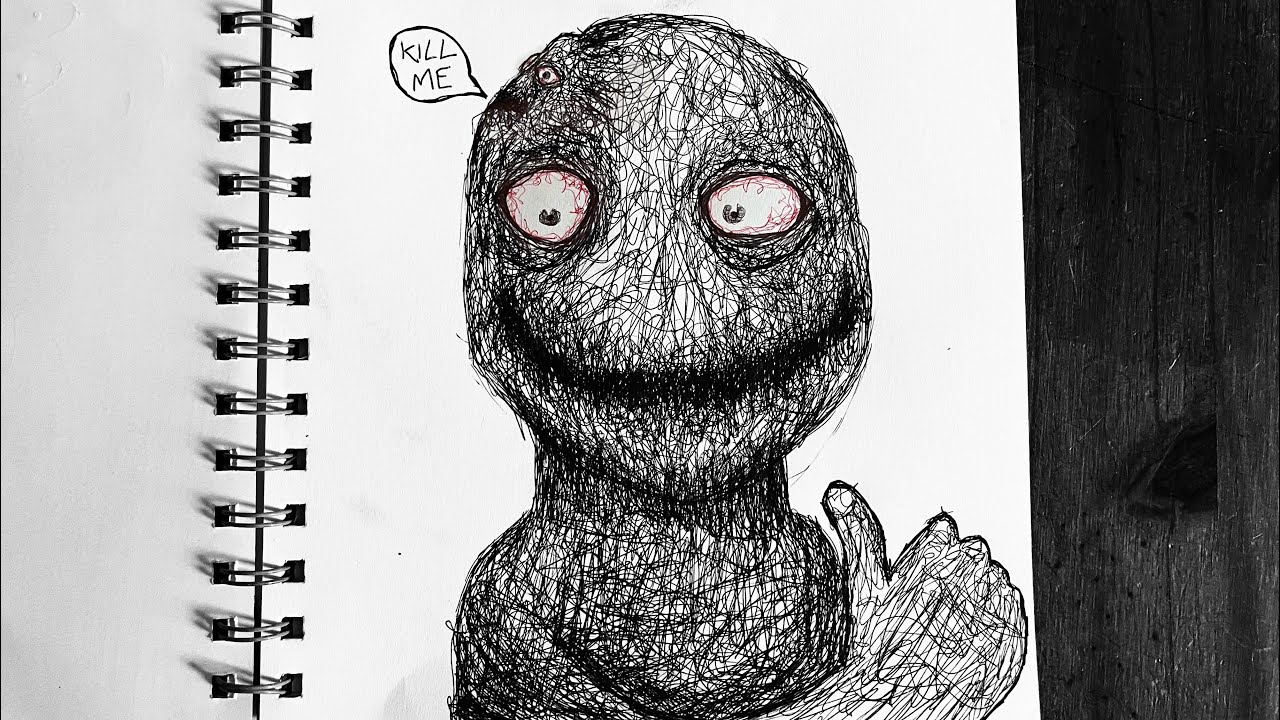 Freaky Sketchbook Tour Full Of Weird Creepy Dudes - YouTube