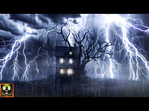 Instant Sleep with Thunderstorm Sounds! Heavy Downpour Rain, Huge Thunder and Intense Lightning