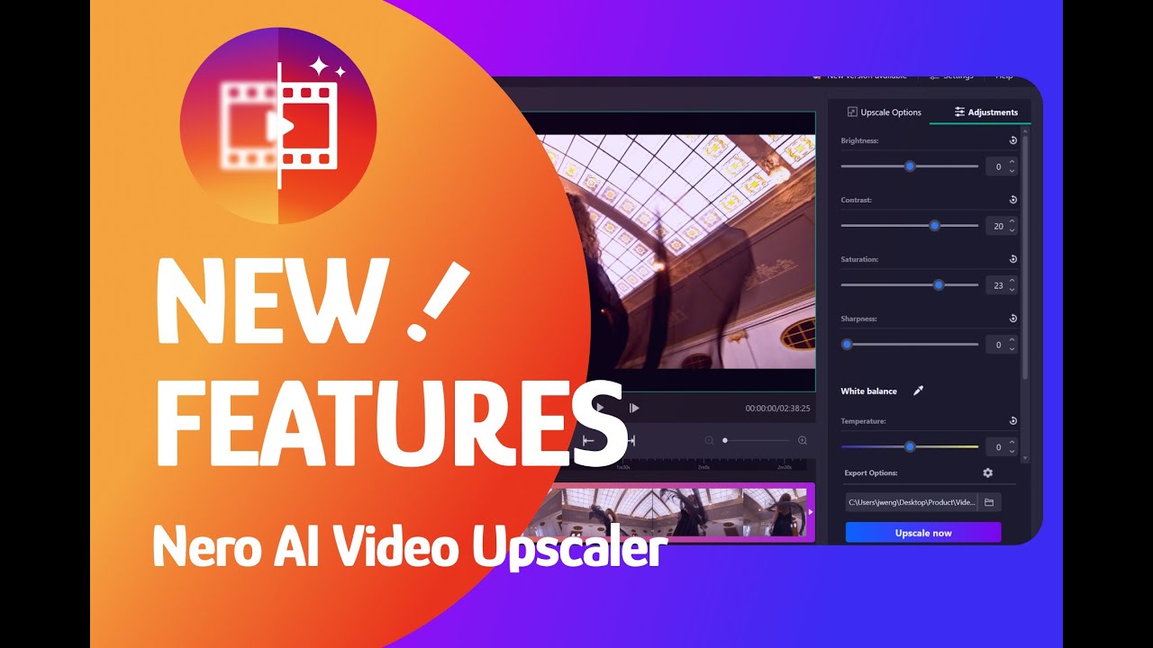 Nero AI Video Upscaler | Latest updates in 2025 - Face enhancement ...