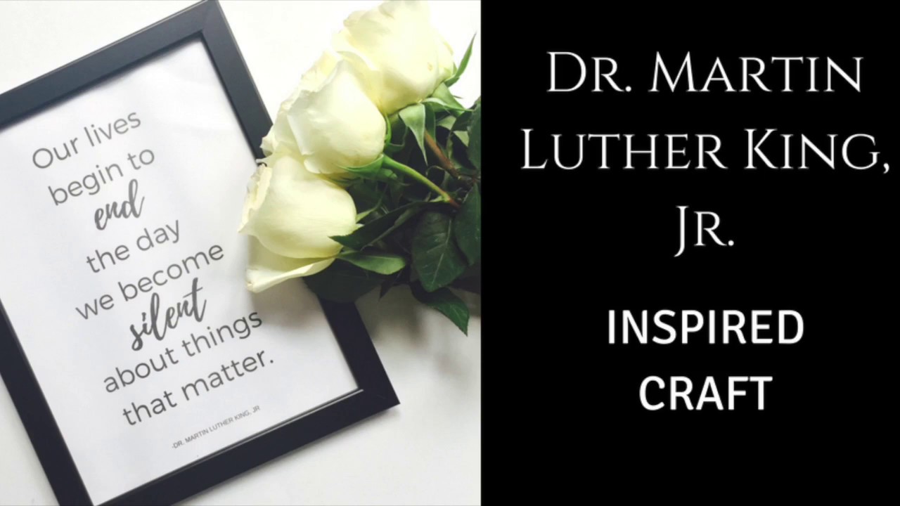 Dr. Martin Luther King, Jr Inspired Craft -I Have A Dream Cloud - YouTube