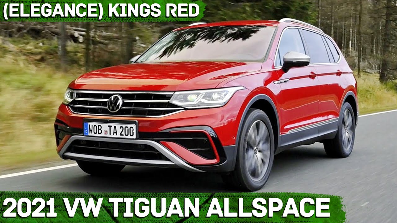 2021 VW Tiguan Allspace Elegance in beautiful Kings Red - YouTube