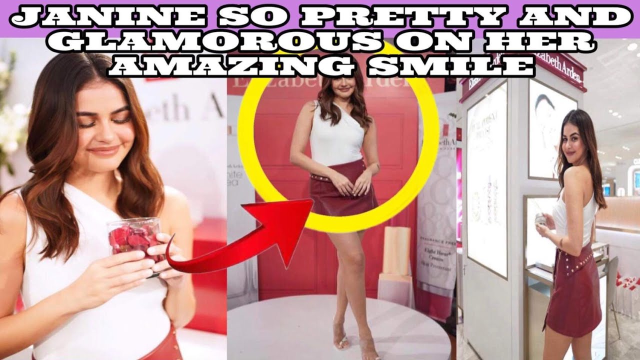 JANINE SO PRETTY AND GLAMOROUS ON HER AMAZING SMILE - YouTube