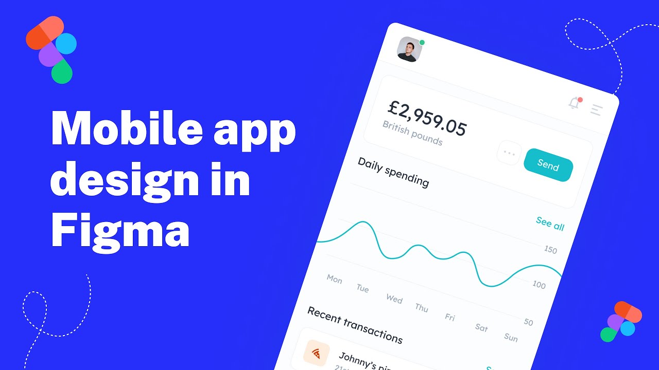 Figma Tutorial: How to design a mobile banking app [part 1] - YouTube