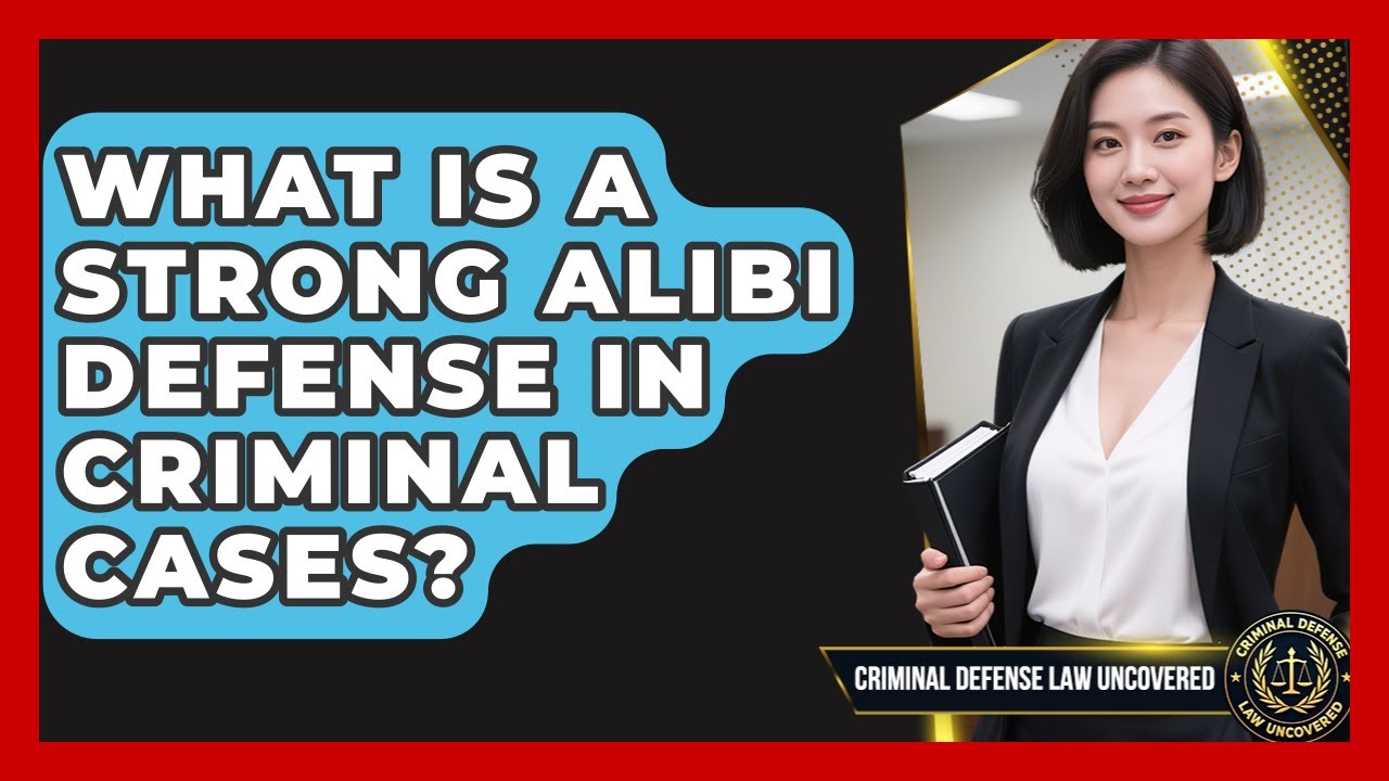 What Is A Strong Alibi Defense In Criminal Cases? - Criminal Defense ...