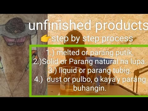 Unfinished products, Step by Step process.. - YouTube