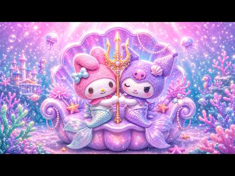 🌊 ⋆˚࿔ Deniz Kızı Melodisi 𓆝 ⋆. Rahatlatıcı Uyku Müziği + Sualtı Ortamı