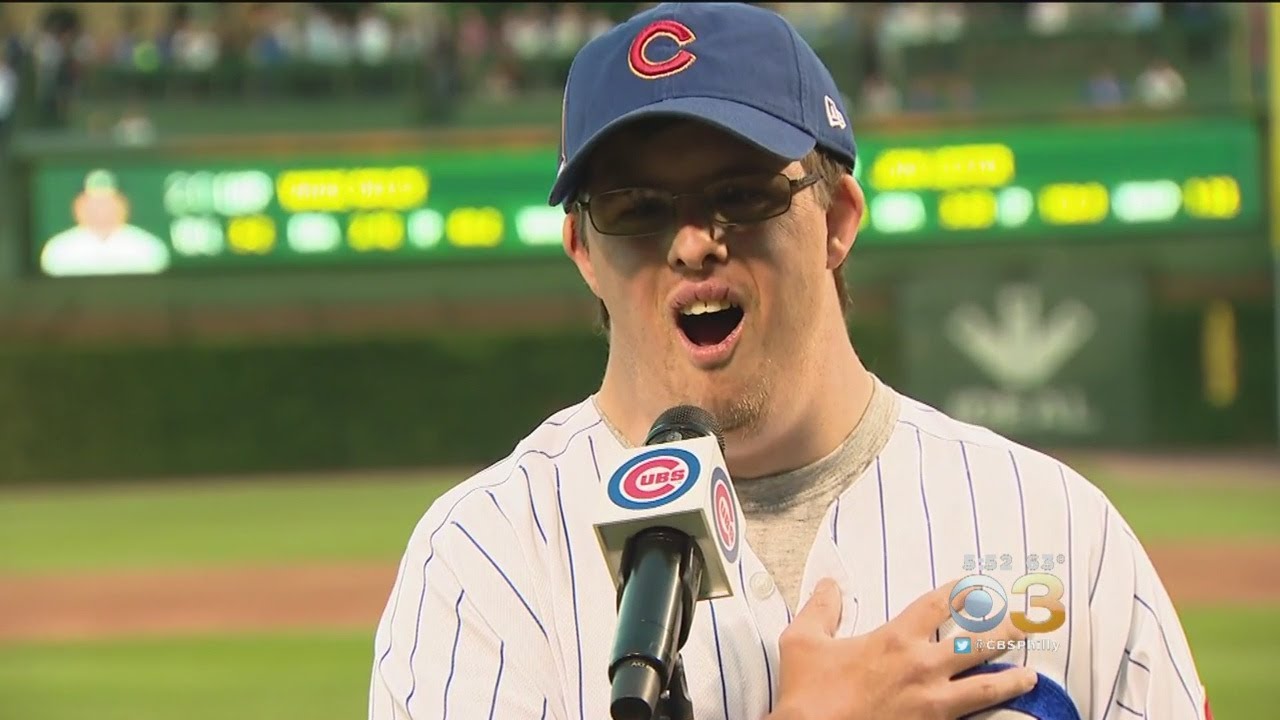 Chicago Cubs Fan Sings National Anthem At Game After Raising Money For ...