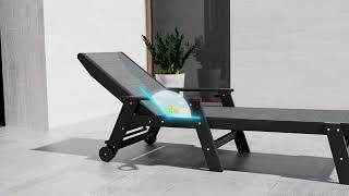 Textilene Patio Chaise Lounge Assembly Guide