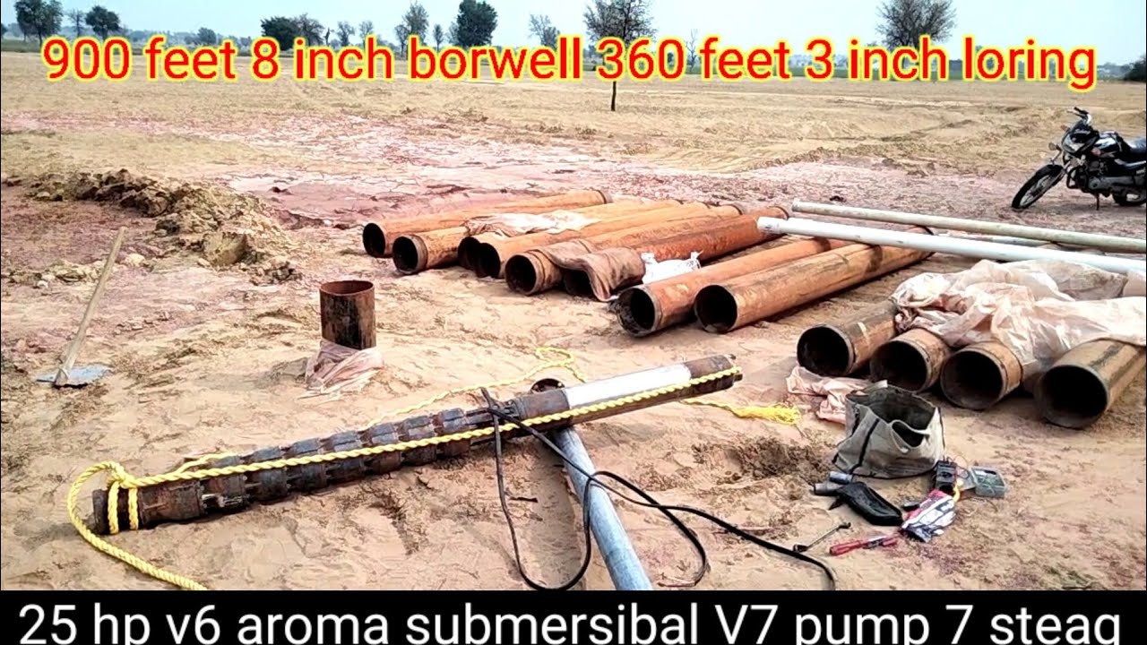 25 Hp Aroma Submersible Motor V7 Pump 7 Stage Ko 360 Feet Loring Inside ...
