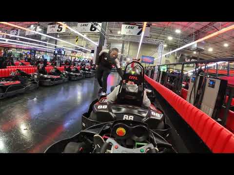 go kart indoor track new jersey - YouTube