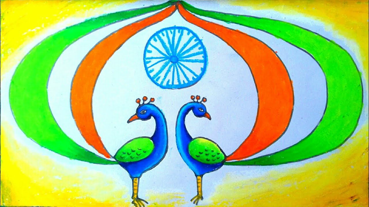Drawing Of Independence Day Easy With Oil Pastels YouTube drawing-of-independence-day-easy-with-oil-pastels-youtube