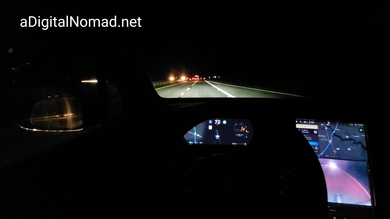 TESLA Navigate On AutoPilot preemptive lane changes 4 acceleration ...