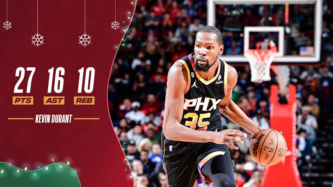 Kevin Durant Records 1st TRIPLE-DOUBLE of the Season - YouTube