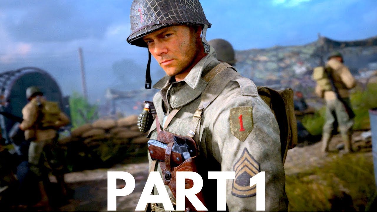 CALL OF DUTY WW2 WALKTHROUGH PART 1 D DAY CAMPAIGN GAMEPLAY - YouTube
