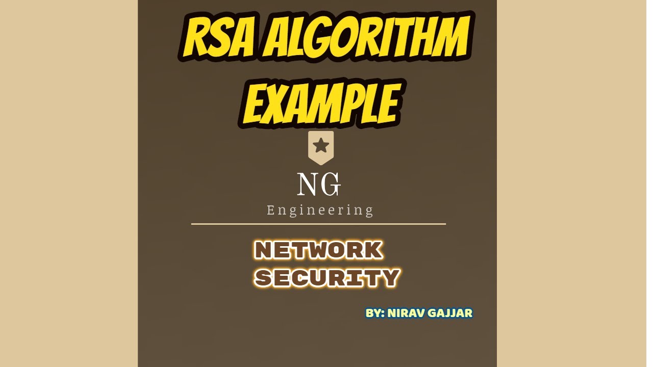 Rsa Algorithm With Examplenetwork Securityhindi Youtube