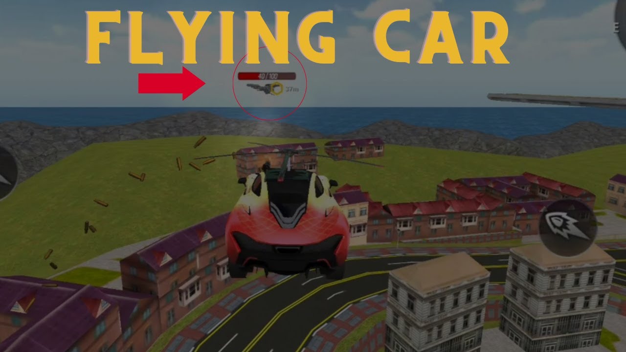 Flying car animated | Flying car 2D game | Wheelz games - YouTube