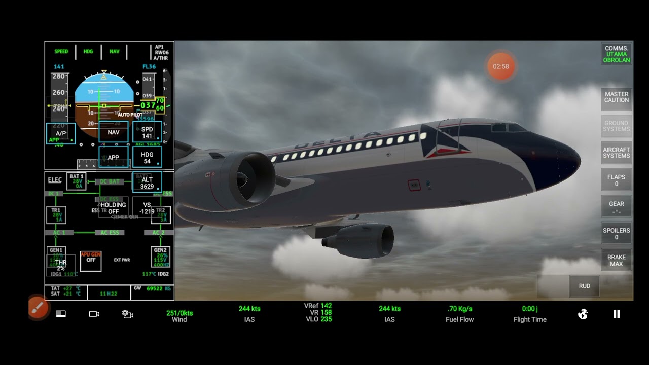 Delta Air Lines Flight 4397 Landing Animation - YouTube