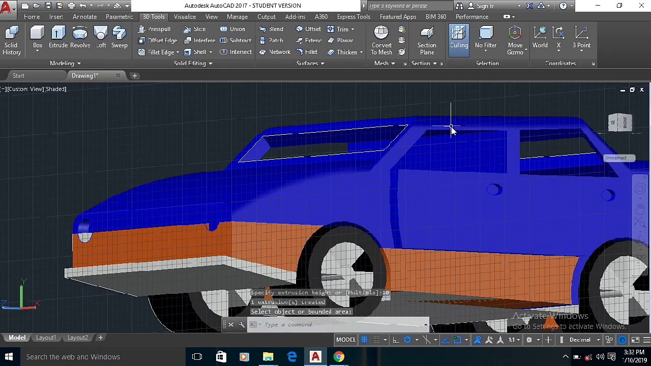 autocad car design - YouTube