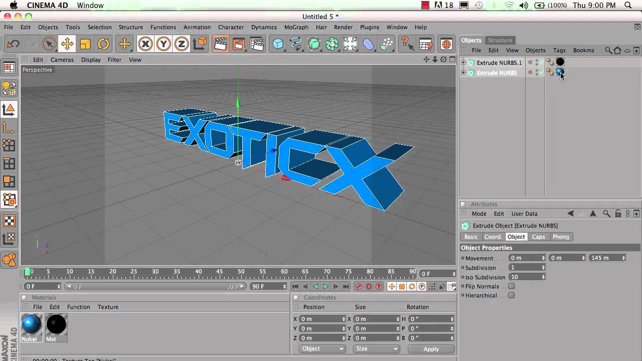 How to Make 3D Text in CInema 4D + Photoshop Export - YouTube