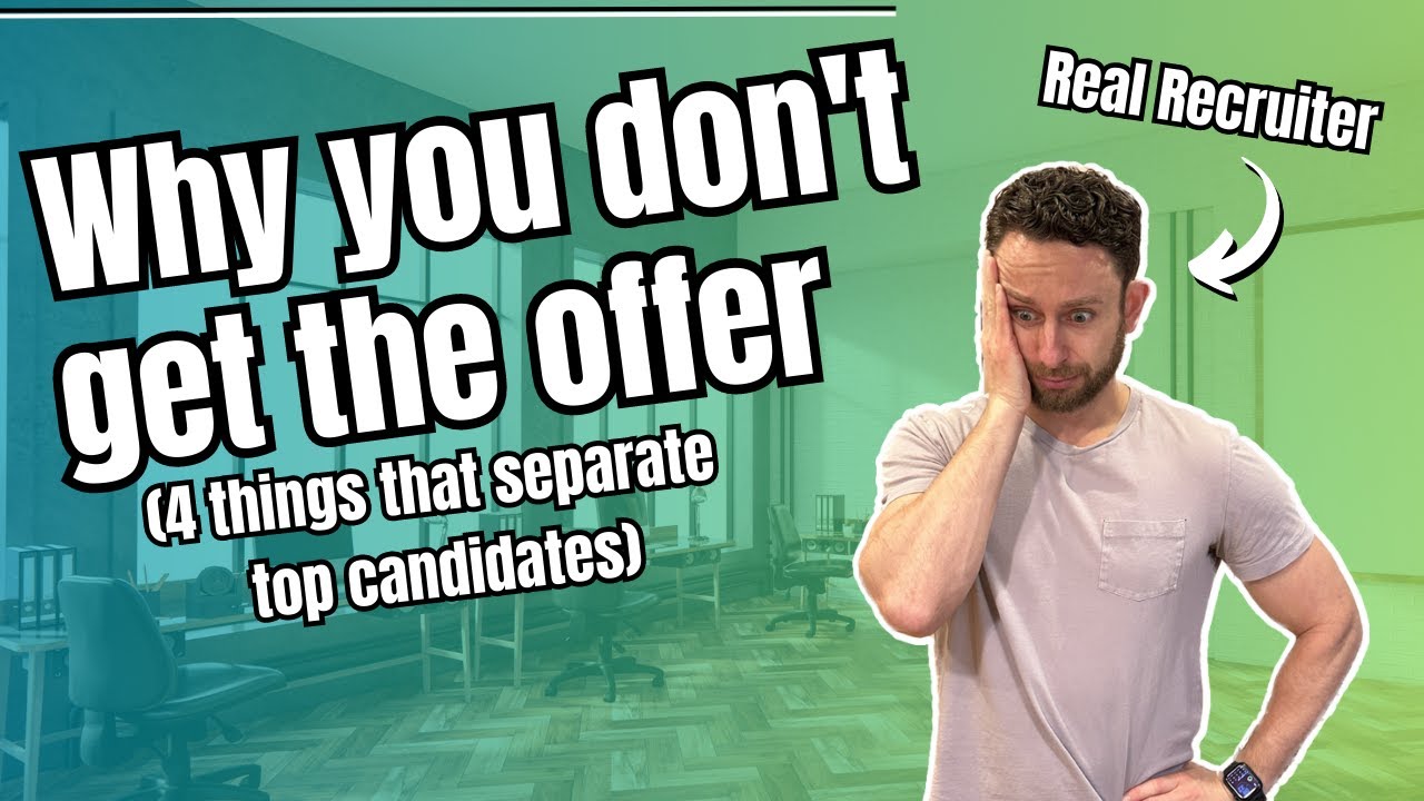 Why You Struggle to Get Job Offers. 4 TRUTHS! - YouTube