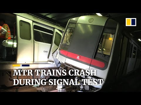 Hong Kong's MTR trains crash during signal test