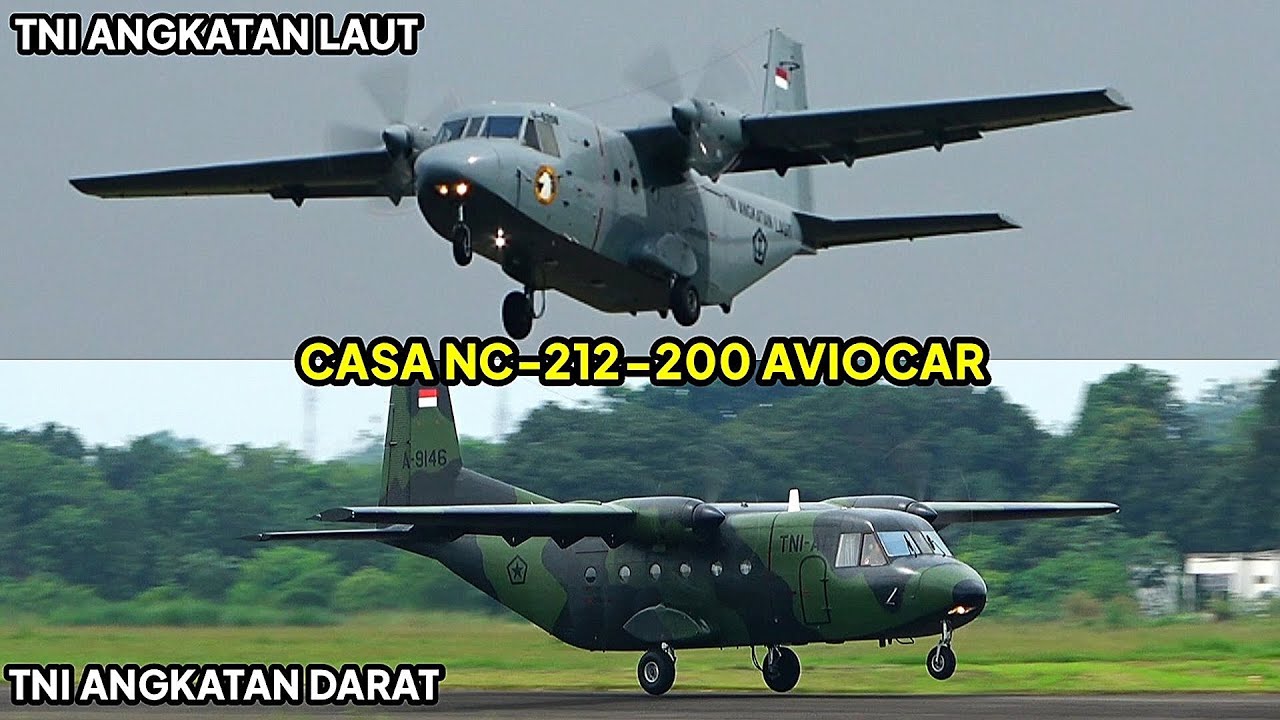 Pesawat NC 212-200 AVIOCAR TNI Angkatan Darat Dan TNI Angkatan Laut Di ...