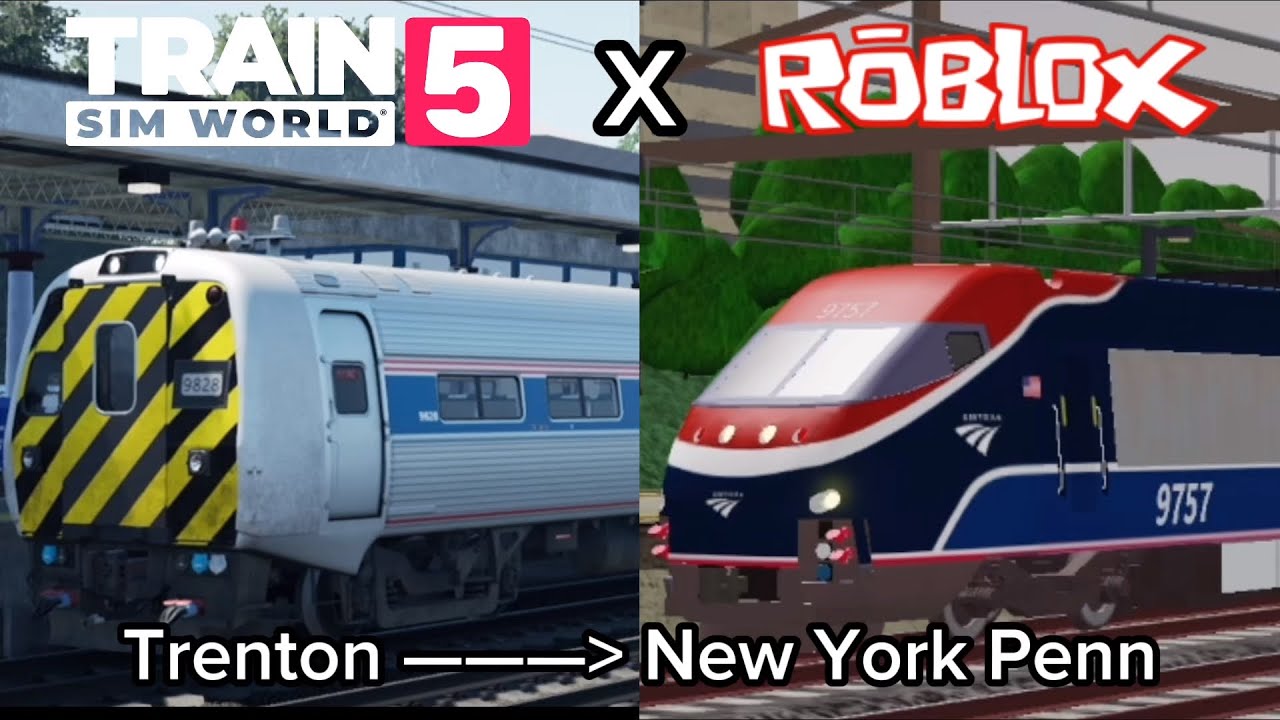 Train Sim World 5 X Roblox Timelapse | Amtrak Keystone from Trenton to ...