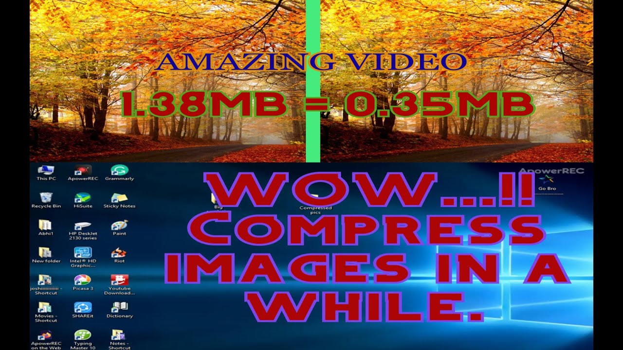 How to Compress your Big Size Images | For PC/Laptop | Photos ...