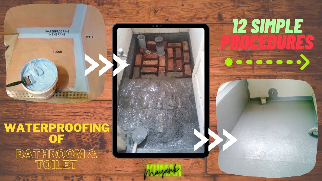 15 Waterproofing of Bathrooms & Toilets | 12 Simple Procedures - YouTube