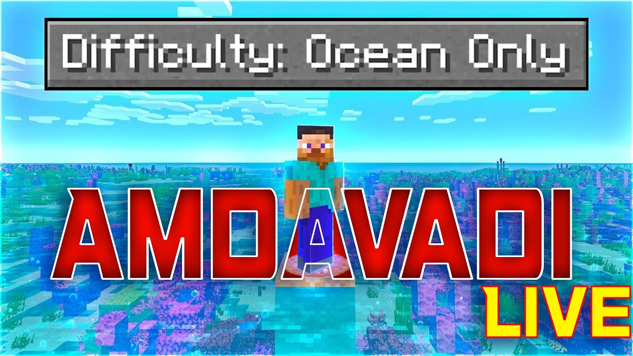 🔴Surviving in an OCEAN ONLY World in Minecraft...Let's See What ...