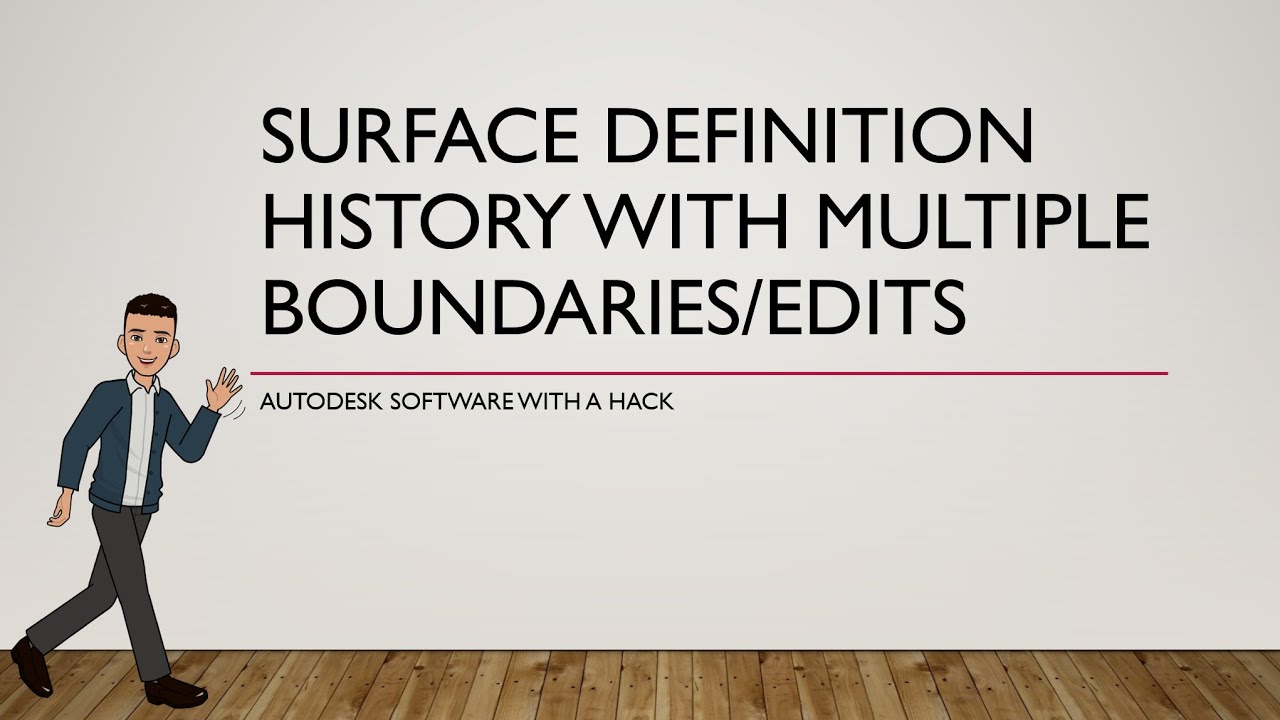 Surface Definition History with Multiple Boundaries/ Edits in Civil 3D ...