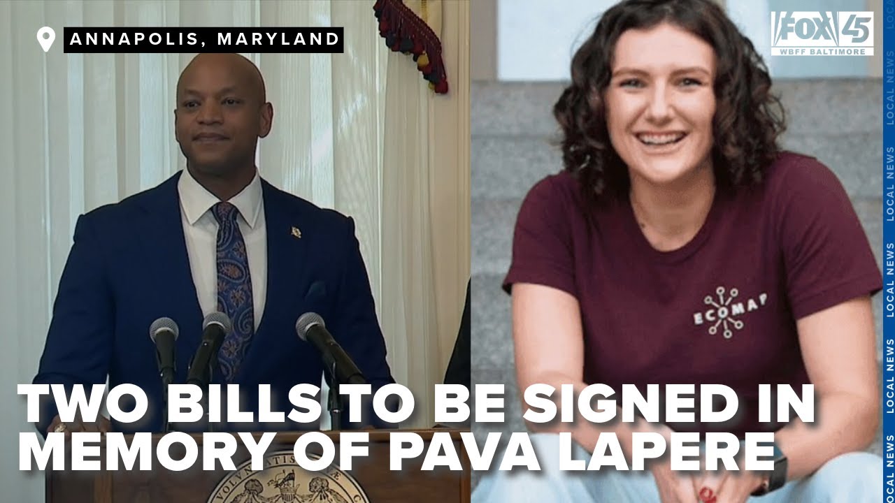 Gov. Wes Moore to sign two bills in memory of Pava LaPere - YouTube