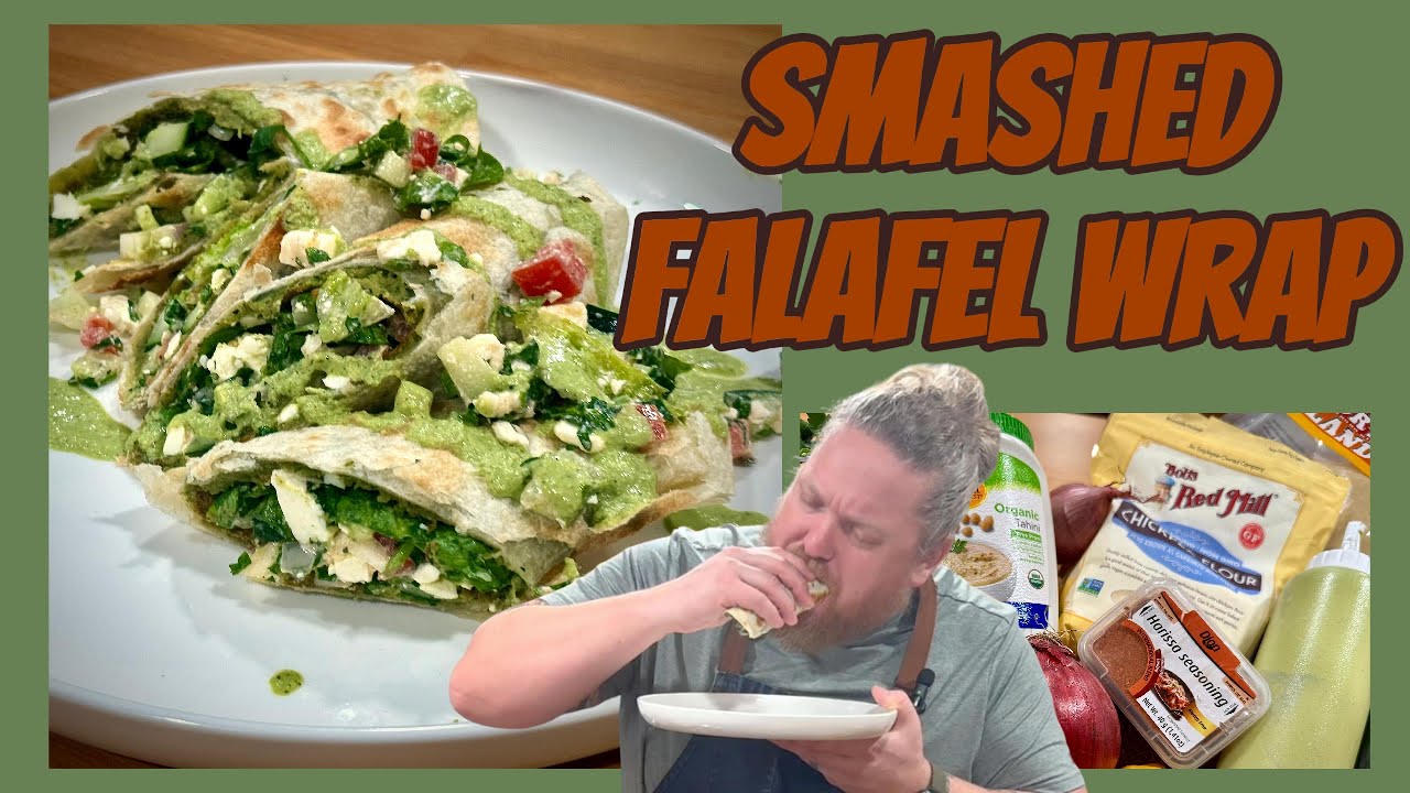 Smashed Falafel Wrap! Giving all those smashed tacos a major vegetarian ...