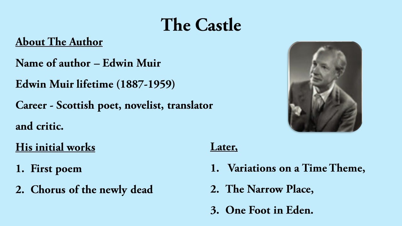 12th English Poem 'The Castle' Part-2 // தமிழில் - YouTube
