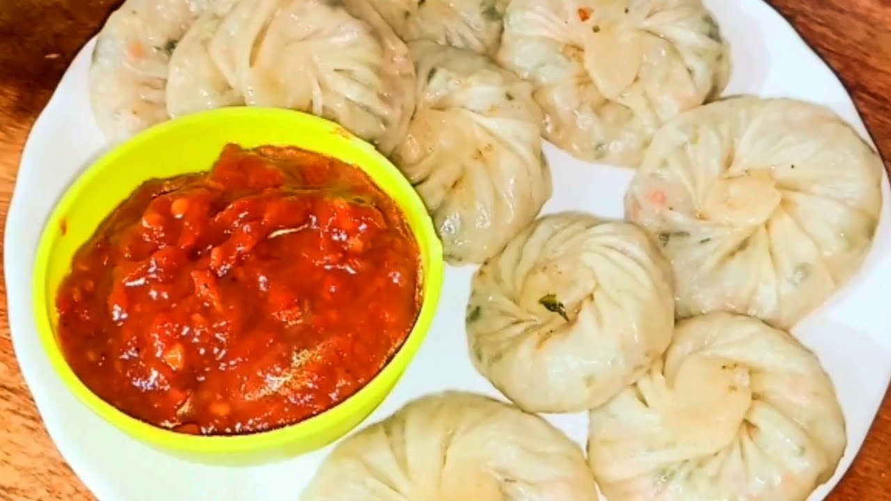 instant veg momos recipe steam veg momos recipe/how to make steam momos ...