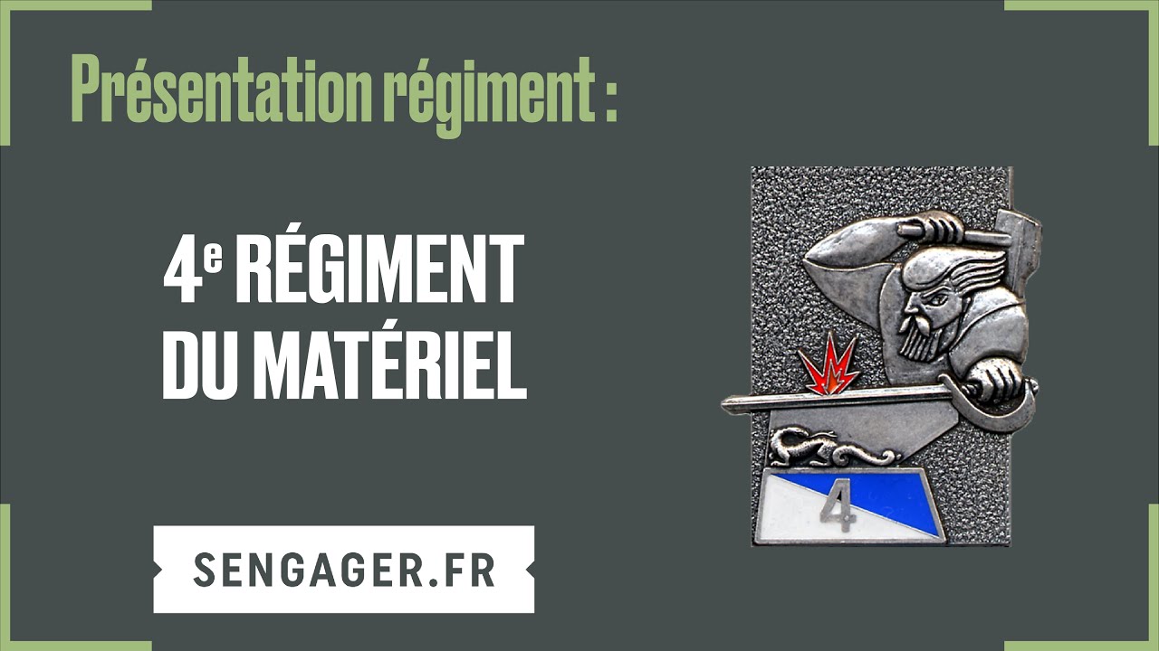 Présentation du 4e régiment du matériel - YouTube