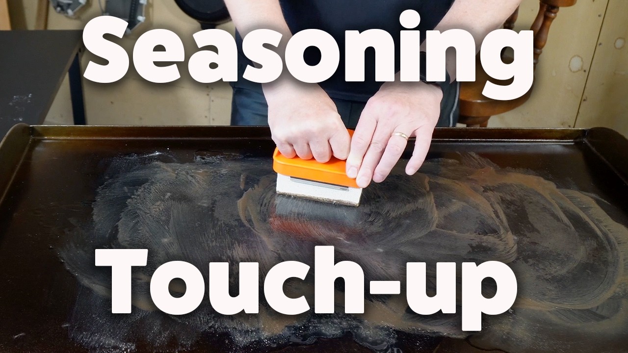 Blackstone Griddle - First Time Seasoning Touch-Up - YouTube