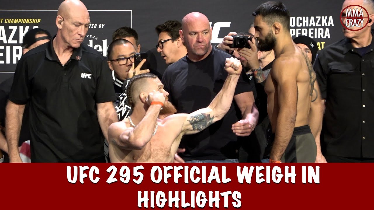 Full UFC 295 Weigh in Face Off Highlights - YouTube