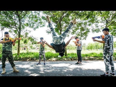 Hihahe Nerf War: SWAT & Couple Police Nerf Guns Crime Groups Rescue Teammate Nerf Movies