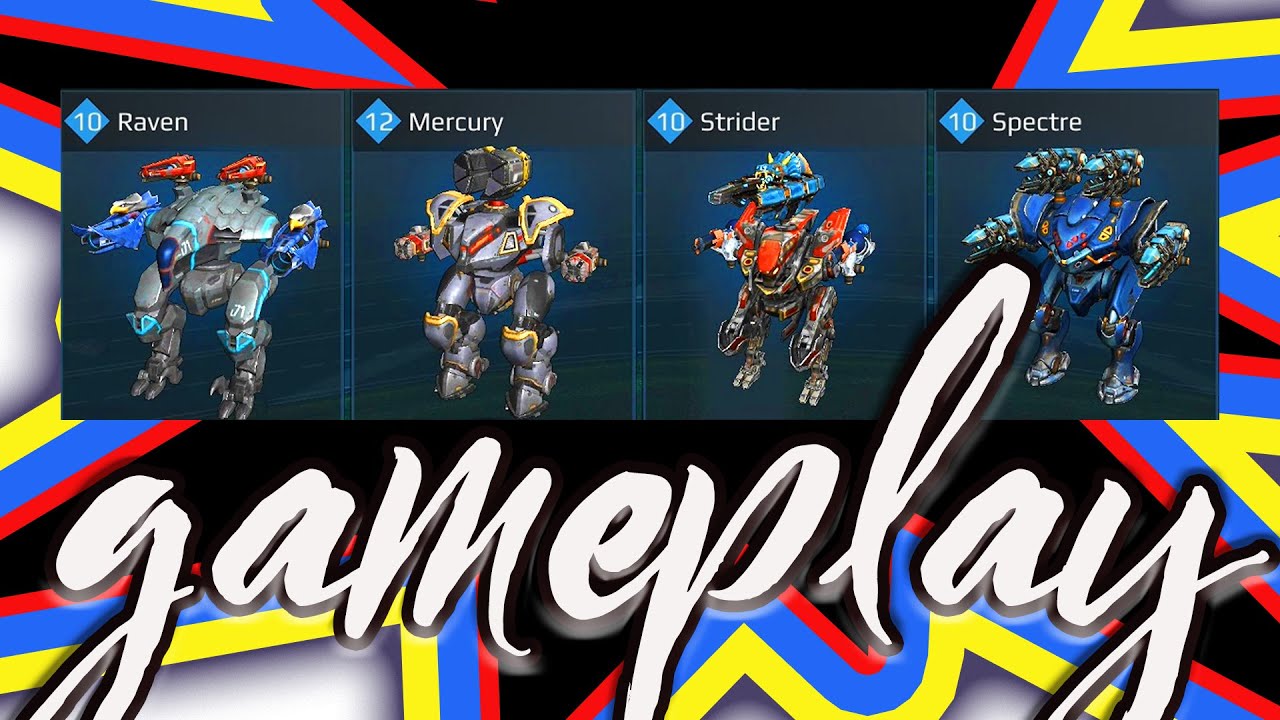 War Robots Raven Mercury Strider Spectre Gameplay - YouTube