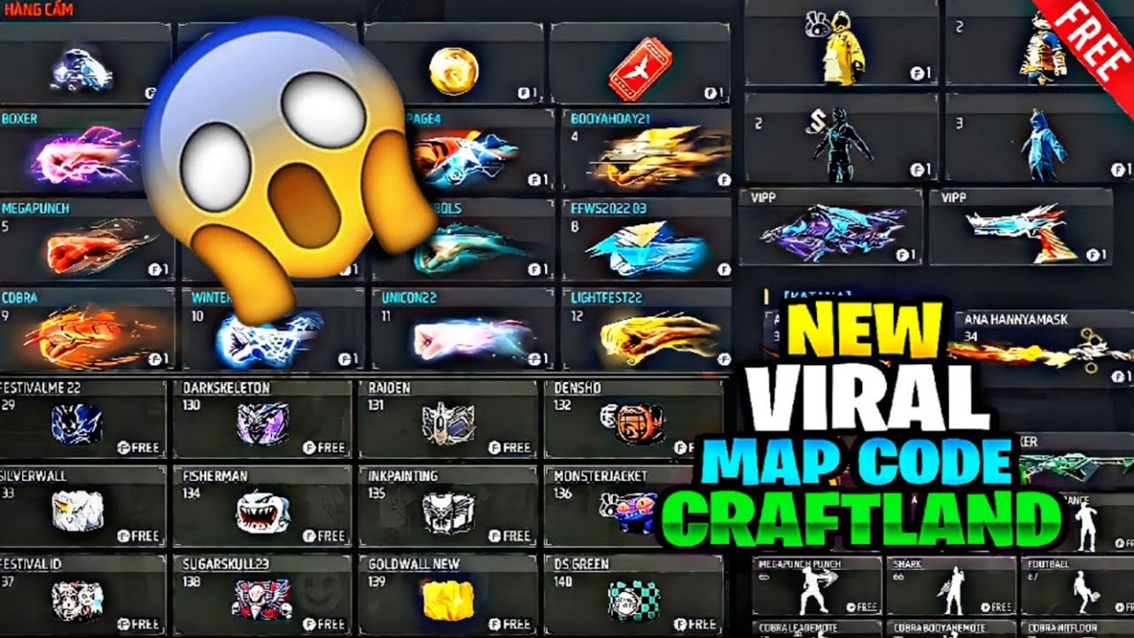 😱 NEW CRAFTLAND MAP CODE FREE FIRE INDIAN SERVER 🇮🇳 || BUNDLE MAP CODE CRAFTLAND 🔥 || - YouTube