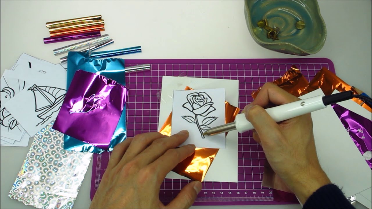 Hot Foil drawing - YouTube