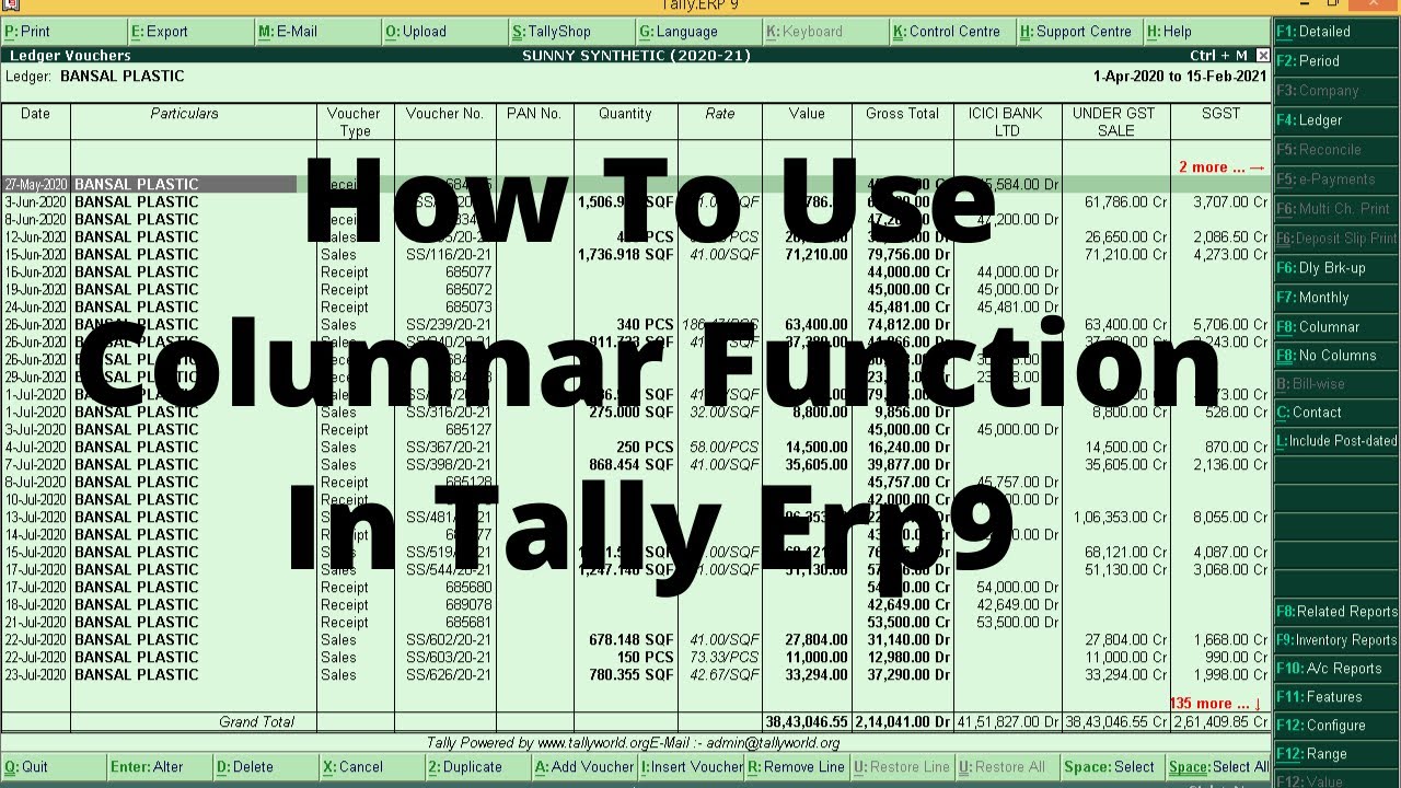 How To Use Columnar Function In Tally Erp9 Technical Tyagi YouTube how-to-use-columnar-function-in-tally-erp9-technical-tyagi-youtube
