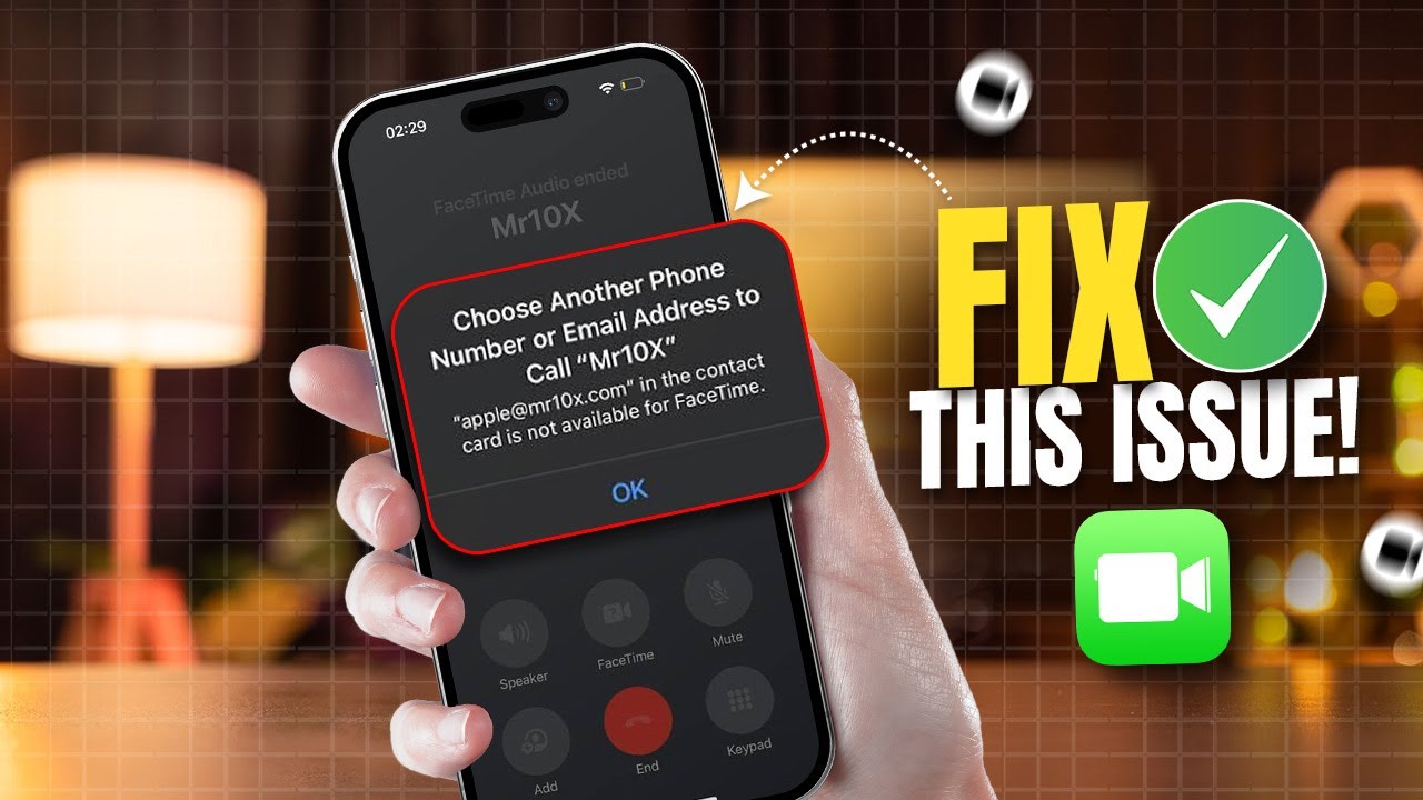 Fix "Choose Another Phone Number or Email Address to Call" on FaceTime ...