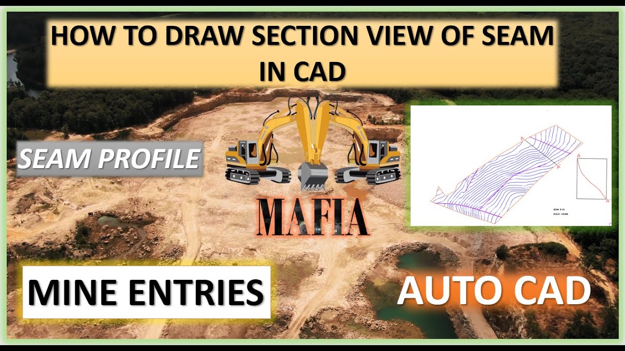 HOW TO DRAW SECTION IN AUTO-CAD/ APPLICATION OF AUTO-CAD IN MINING -3 ...