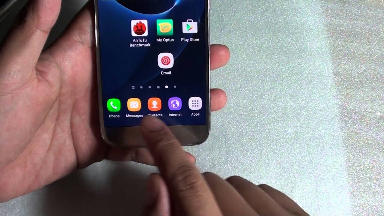 Samsung Galaxy S7: How to Make Bottom Dock Icons Smaller - YouTube