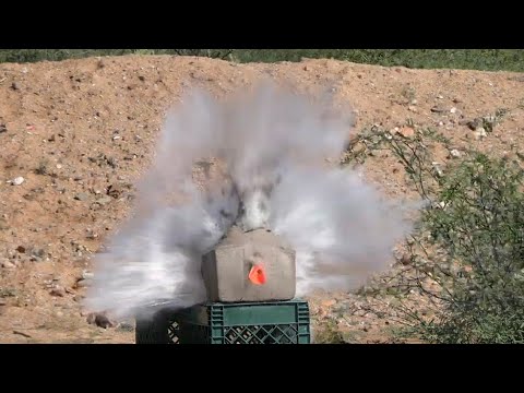 Shooting steel & clay with 5.56 & .308 at 200 yards - YouTube