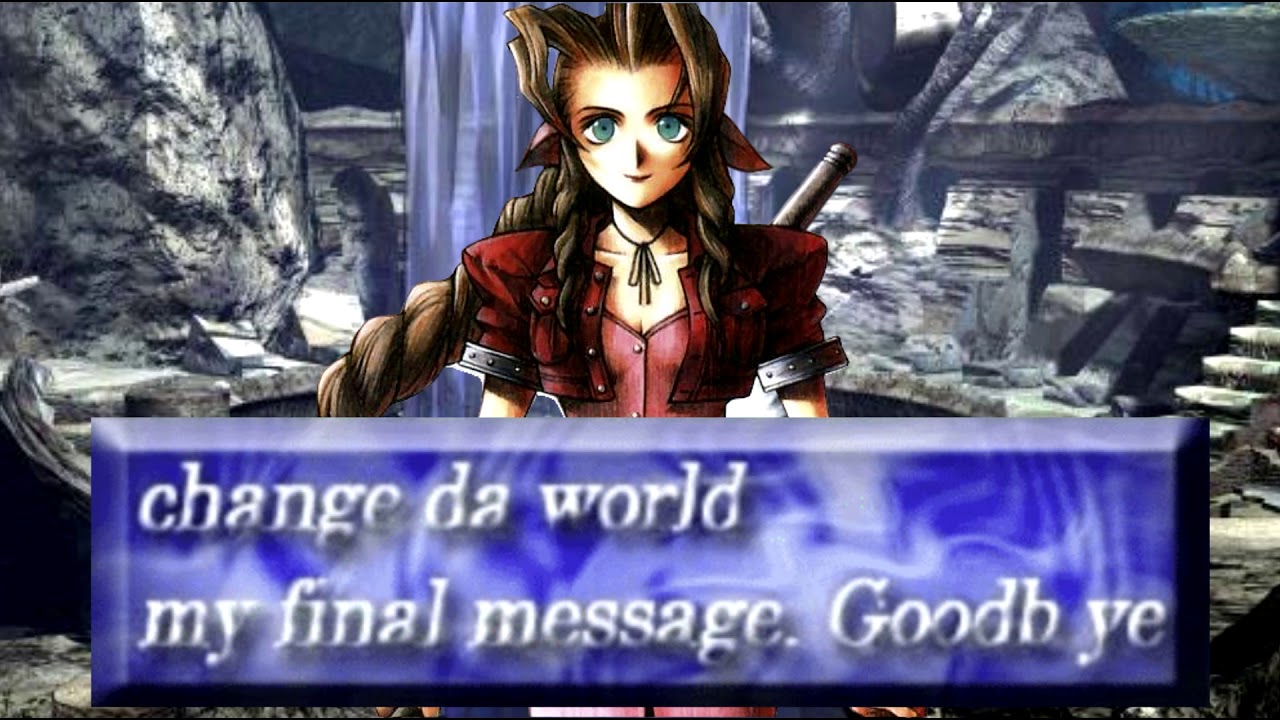 Change da world. Aerith's final message. Goodbye - YouTube